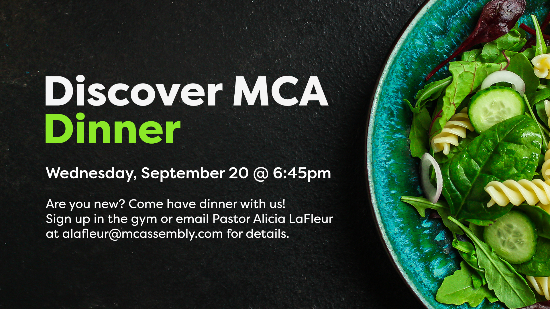 MCA Events – Discover MCA Dinner – MCA Online